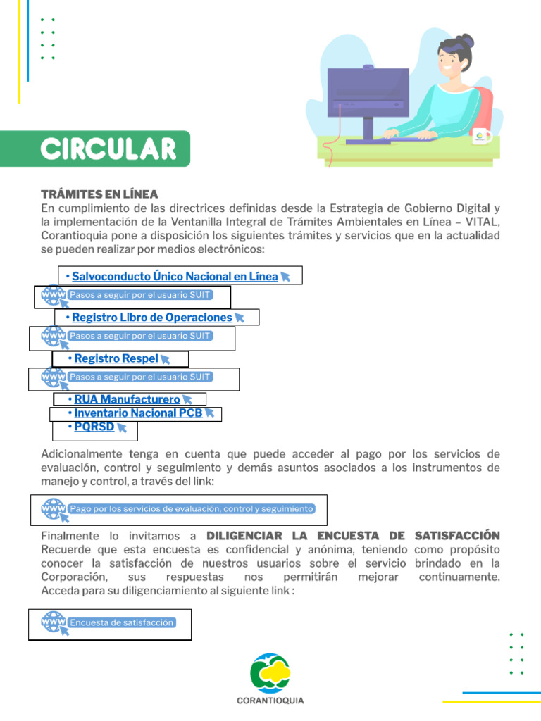 Circular 2024 Tramites en Linea | PDF