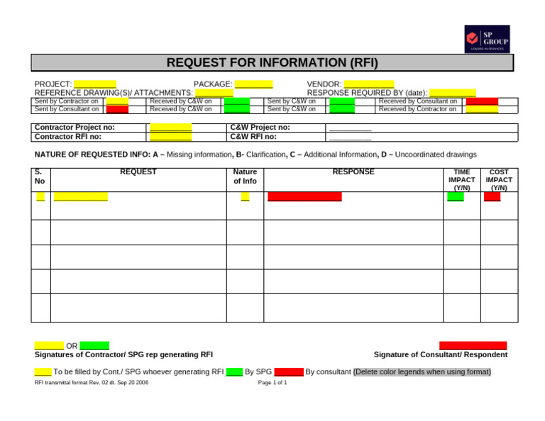 320 - Rfi Format | PDF
