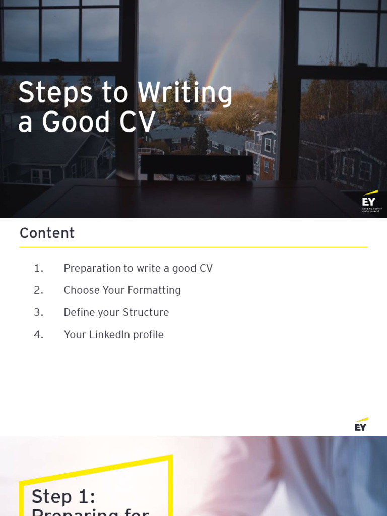EY Rebuild Your CV (3march) | PDF | Résumé | Learning