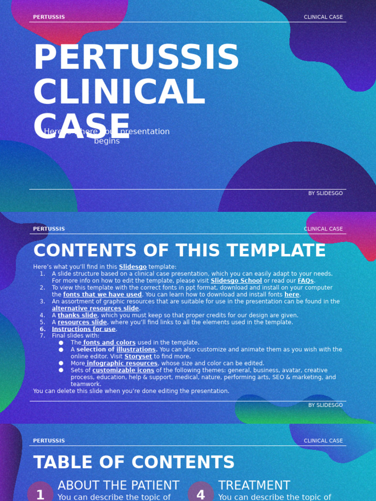 Pertussis Clinical Case by Slidesgo | PDF | Planets | Planets In Astrology