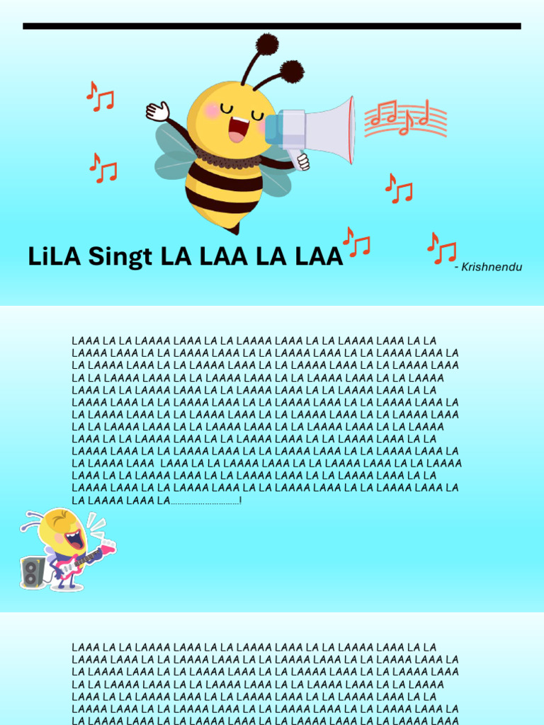 Lila Sings La Laa La Laa | PDF