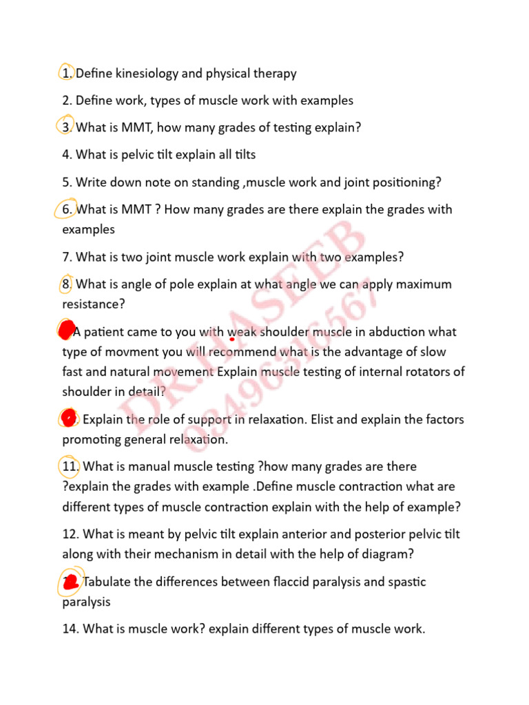 Kinesiology-L Solved Past Papers.. | PDF | Muscle Contraction | Pelvis