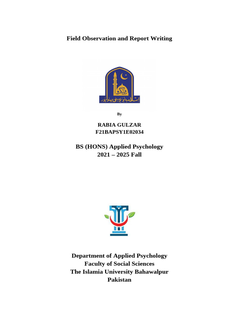 Updated Internship Report With Appendix | PDF | Psychological Trauma ...