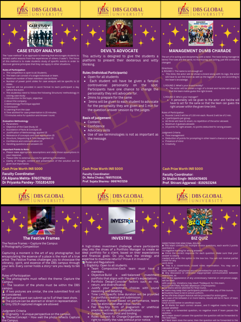 Genesis Activities Rules and Regulations | PDF | Methodology | Argument