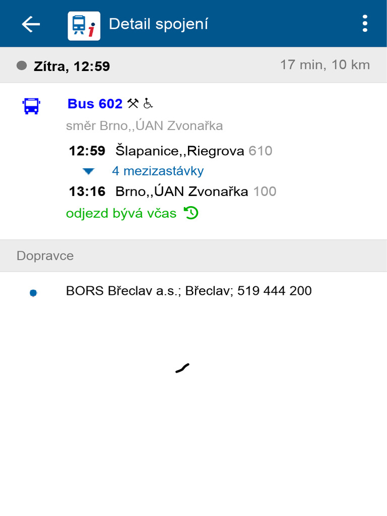 IDOS - Detail Spojení | PDF