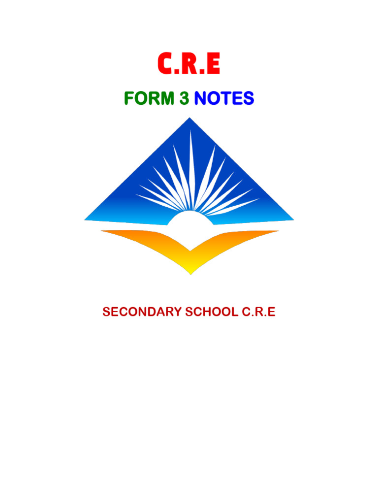 Cre Form 3 Notes | PDF | Spiritual Gift | Jesus