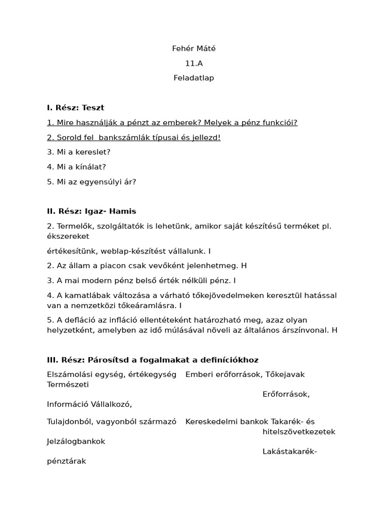 Fehér Máté | PDF