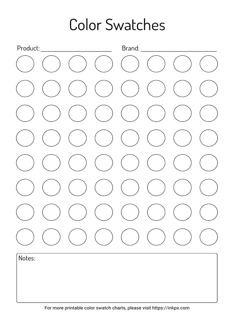 Color Swatch A4 | PDF