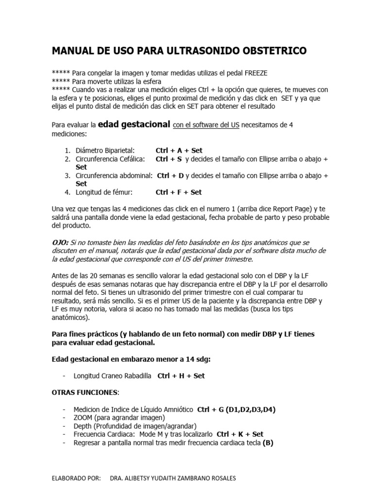 Manual Ultrasonido Zambrano | PDF | El embarazo | Feto