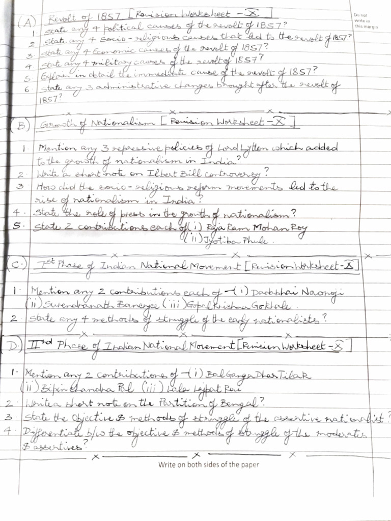 History Revision Questions Guide | PDF