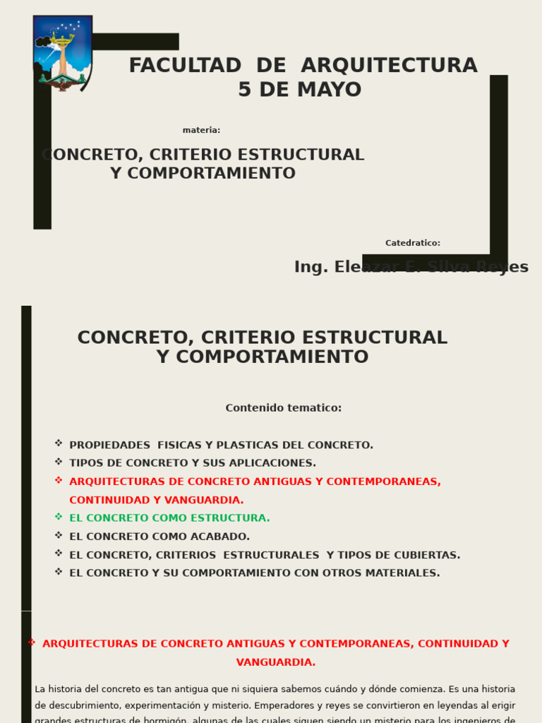Presentación Concreto 2 | PDF | Hormigón | Cemento