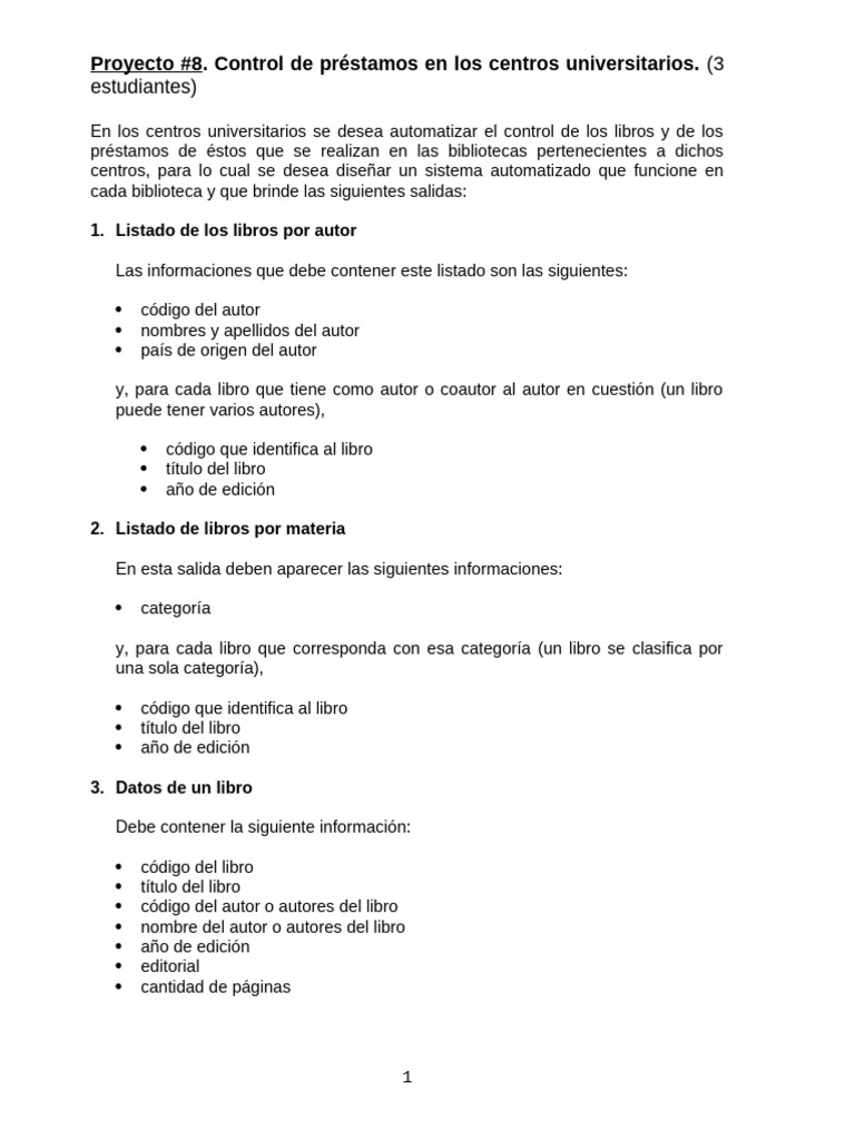 Proyecto 08 2011 | PDF | Informática