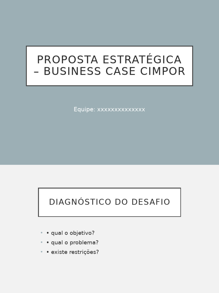 Modelo Business Case | PDF