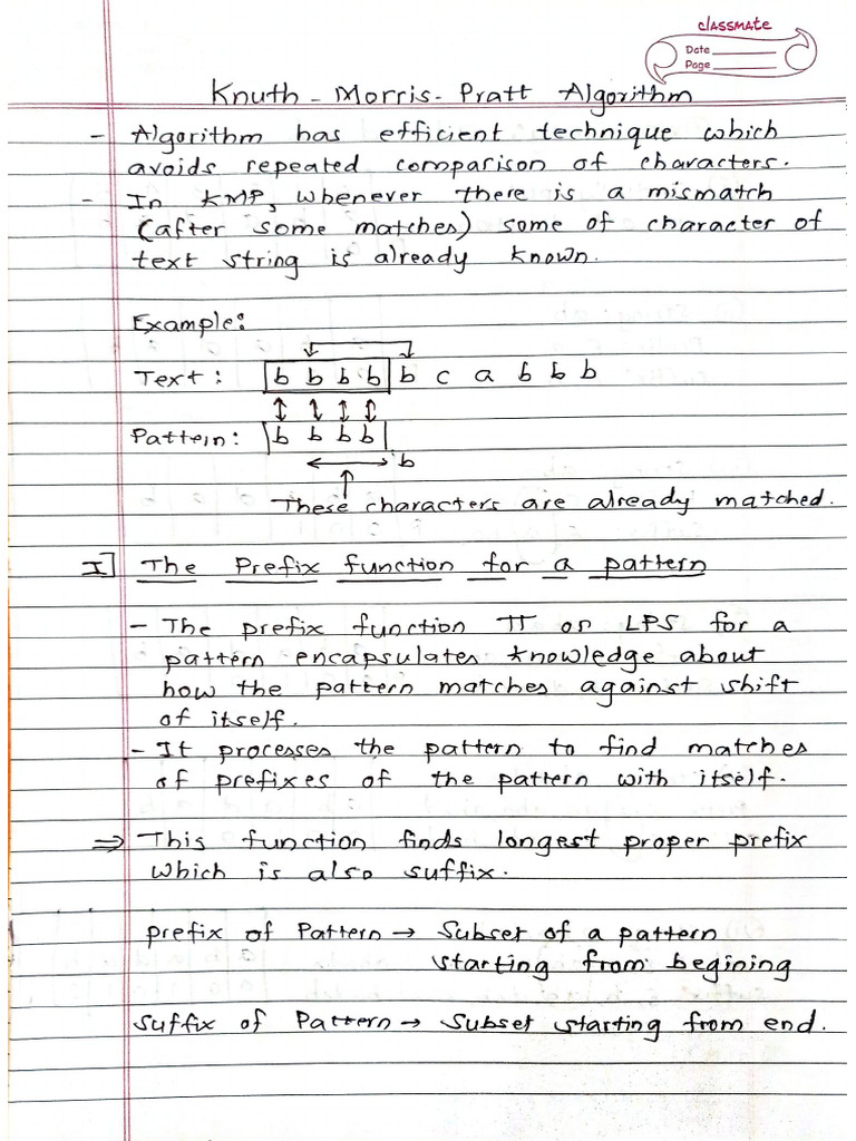 Knuth Morris Pratt String Matching Analysis Of Algorithm Pdf