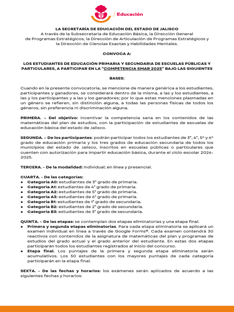 Smar 2025 | PDF | Educación Secundaria