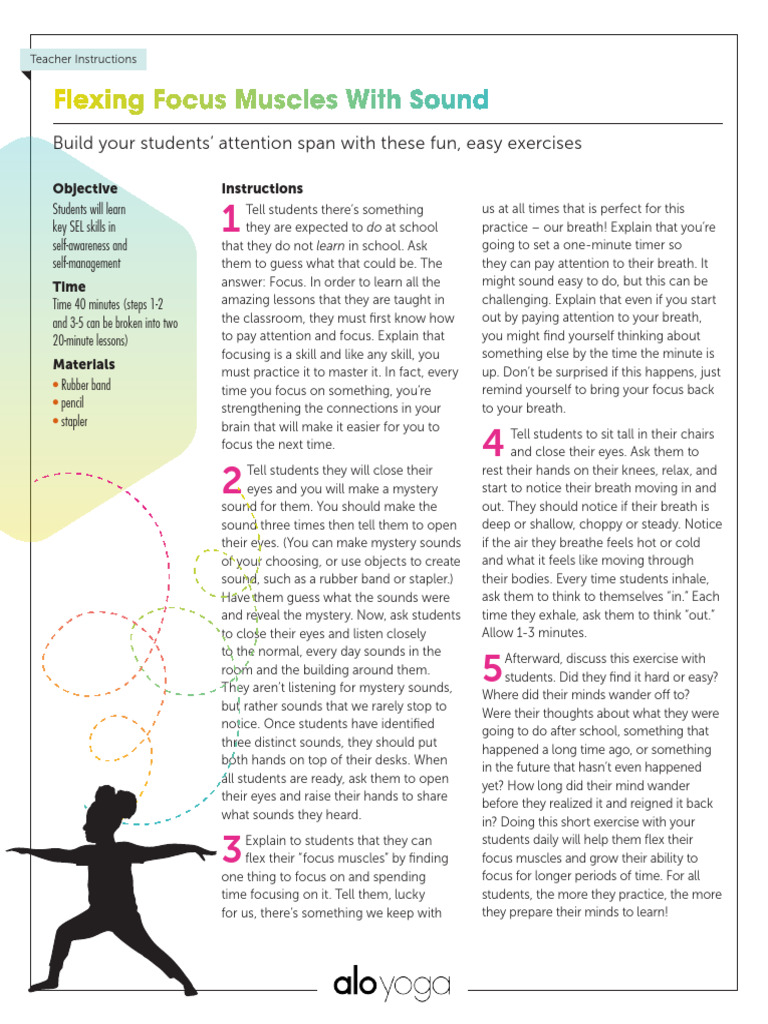 Enhance Student Focus Skills | PDF | Breathing