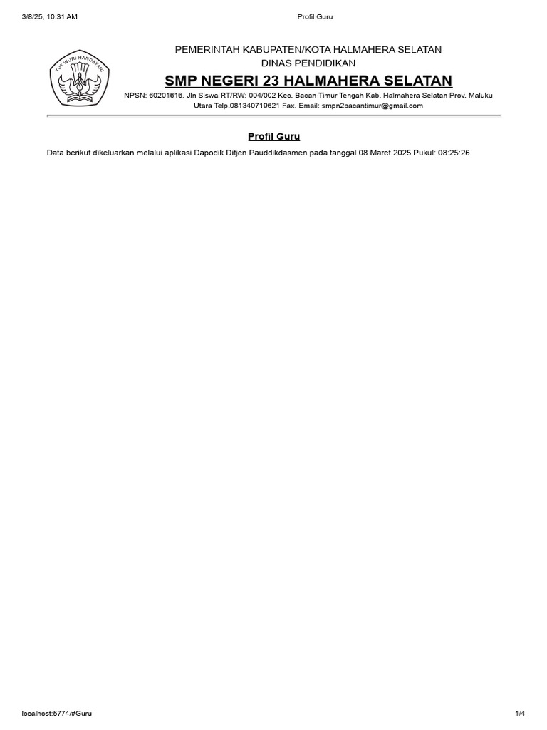 Profil Arsi - 250308 - 104442 | PDF