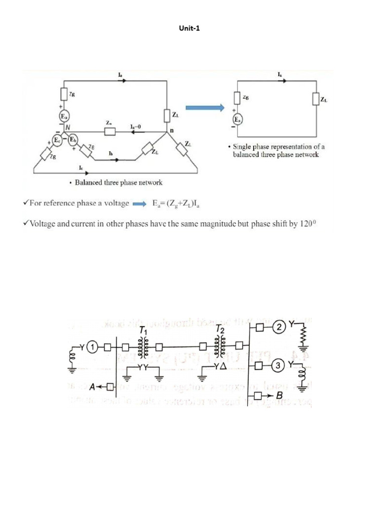 Unit-1 - Representation of Power System Components | PDF | Electrical ...