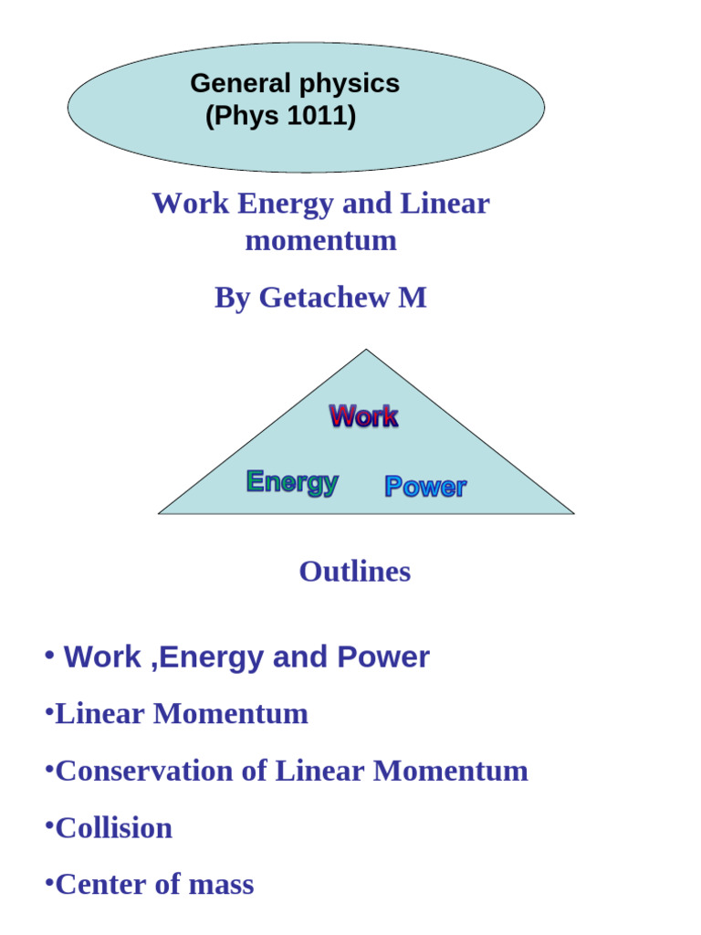Work, Energy, and Momentum Concepts | PDF | Momentum | Young's Modulus
