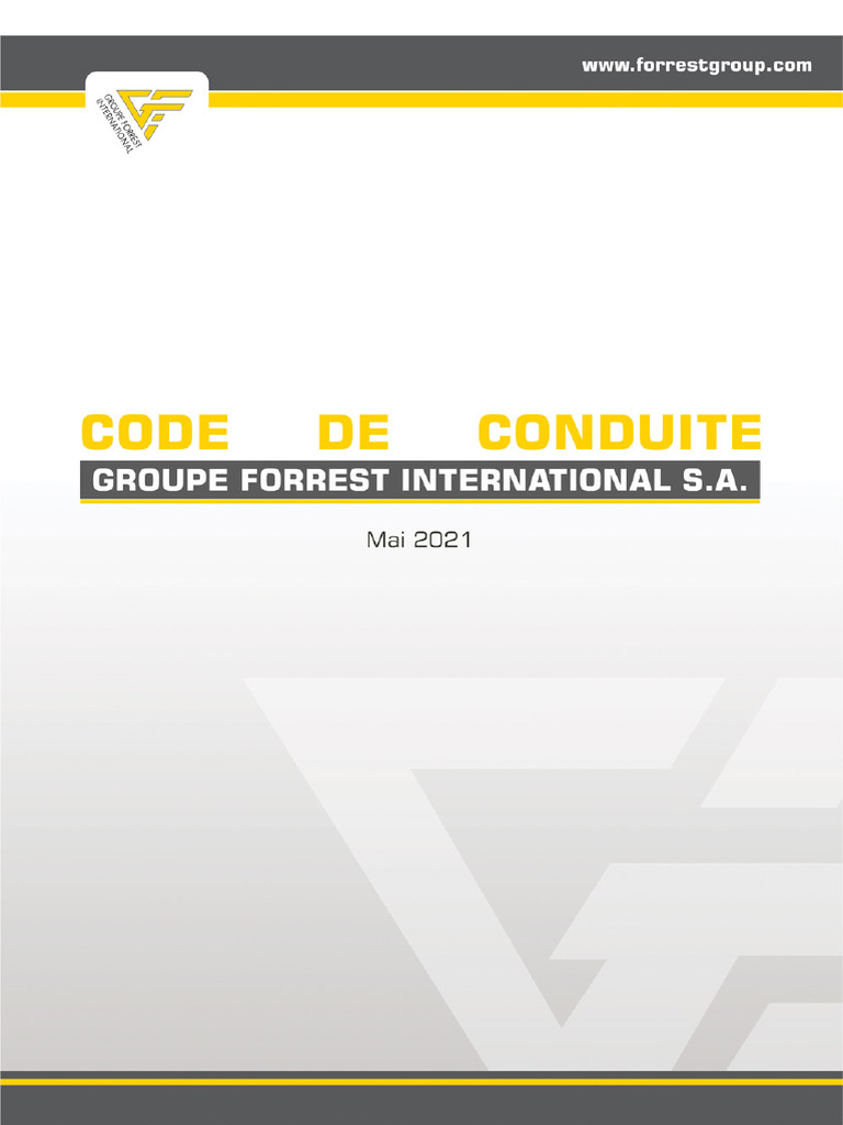 FR Code de Conduite 2021 HD | PDF