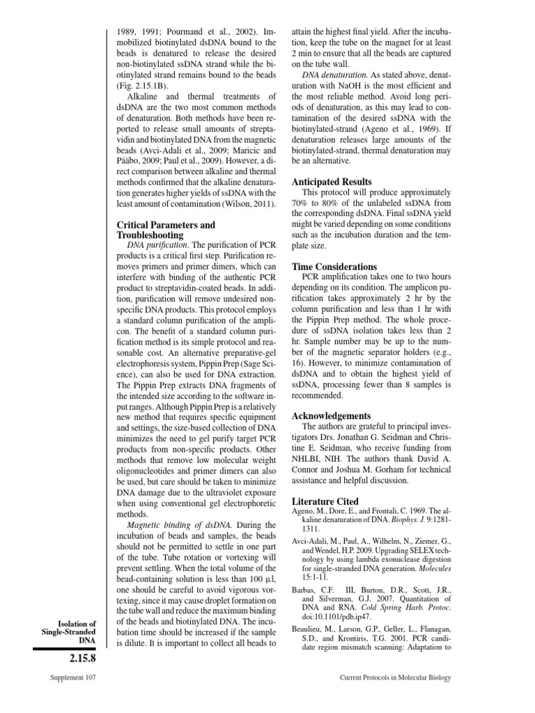 Isolation of Single-Stranded DNA-8 | PDF | Polymerase Chain Reaction ...