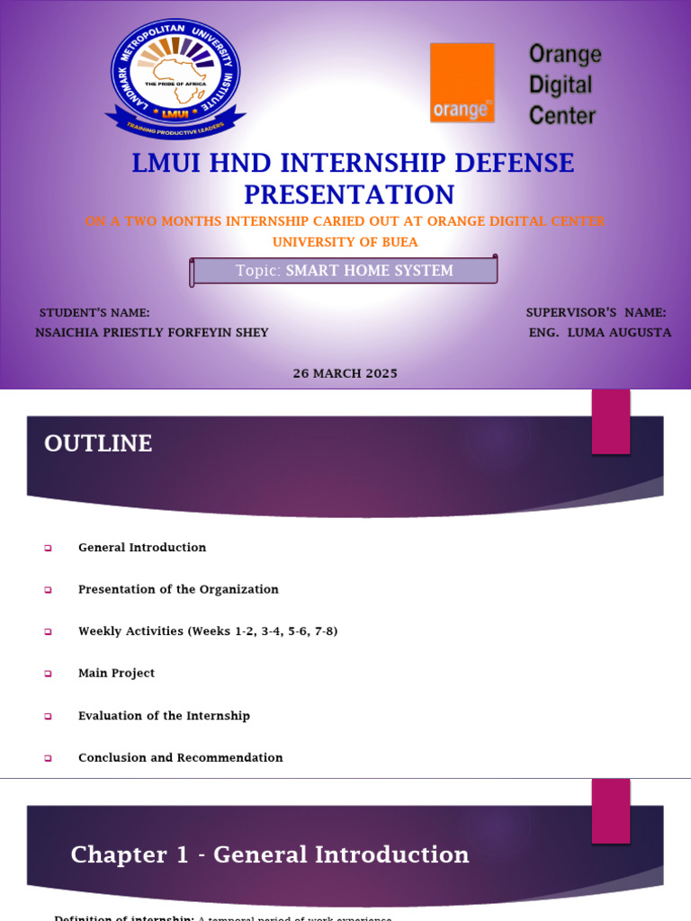 LMUI Internship Defense: Smart Home System | PDF | Home Automation ...