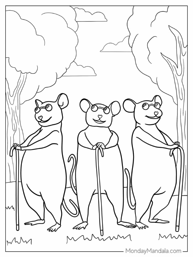Three Blind Mice From Shrek To Color | PDF