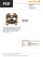 Weidmüller WDU 4 Terminal Block Data Sheet | PDF | Electrical Connector ...