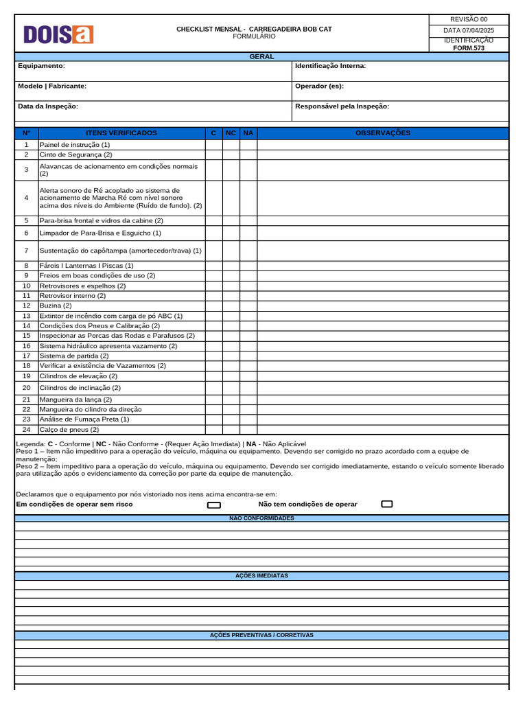 070425100032_form.573_-_cl_carregadeira_bobcat_(rev.00) (2) | PDF
