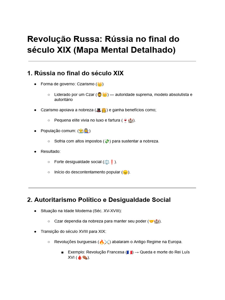 Czarismo e Descontentamento na Rússia | PDF | Revolução Russa | Revoluções