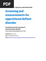Oppositional Defiant Disorder Rating Scale - Preliminary Evidence of ...