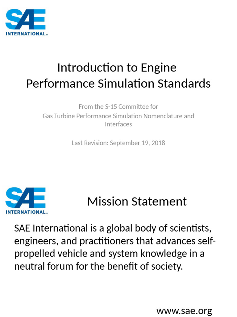 SAE S15 Introduction 09192018 | PDF | Parameter (Computer Programming ...