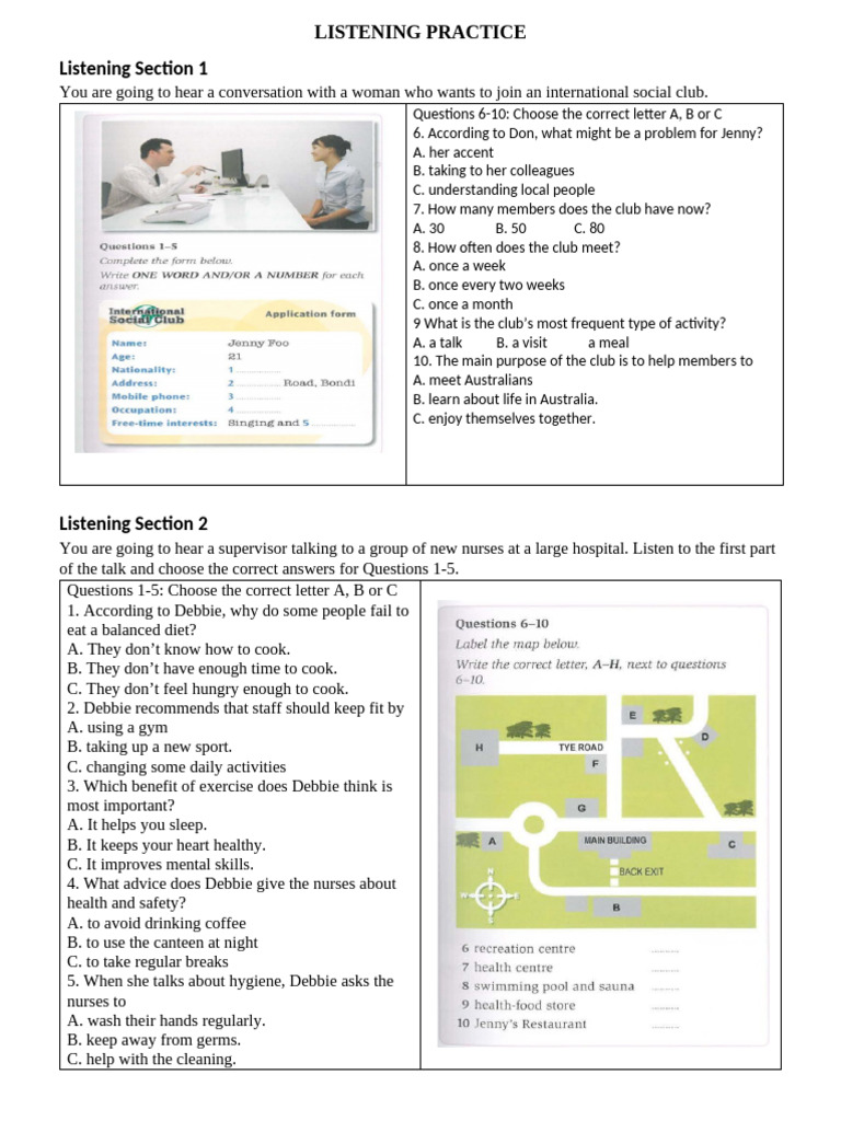 Listening Practice for ESL Students | PDF | Human Communication | Learning