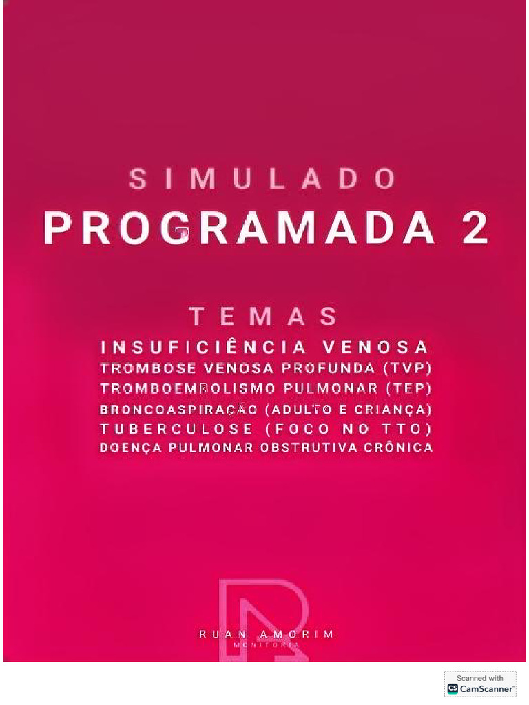 Simulado 2 Programada Gabarito de 40 Questões | PDF