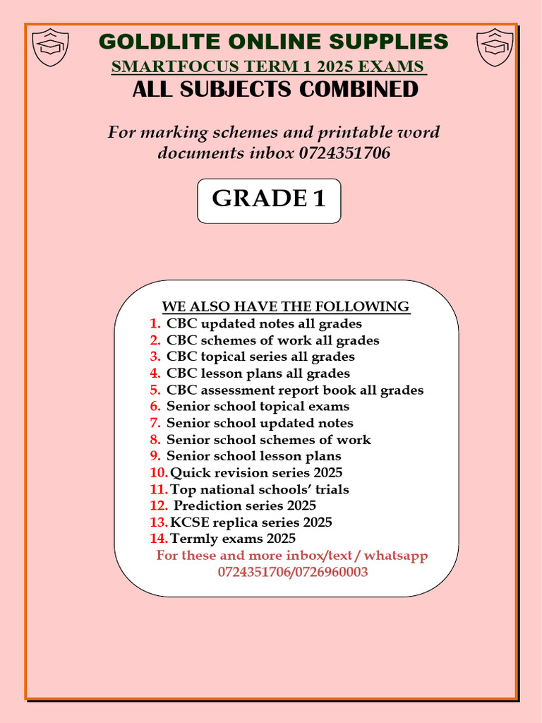 Grade 1 Term 1 Exams 2025 PDF | PDF | Learning | Human Communication
