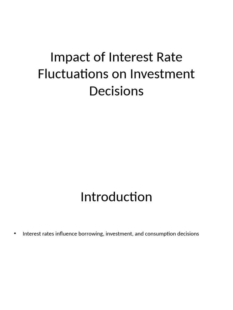 Interest Rate Impact | PDF