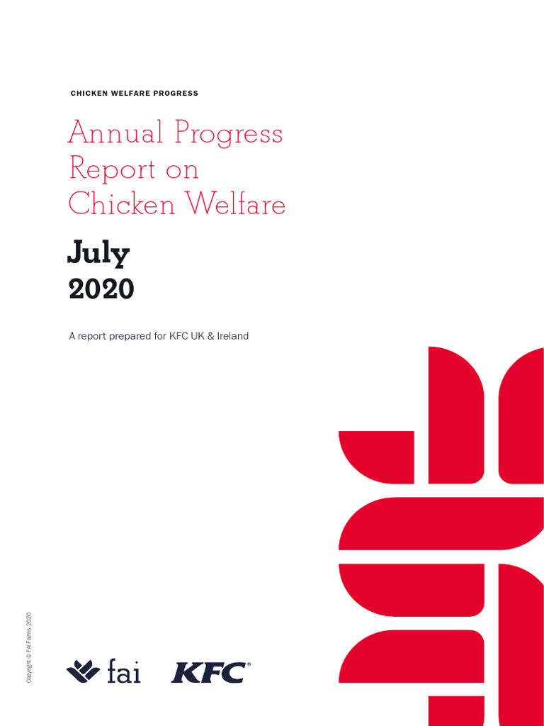KFC Annual Report on Chicken Welfare | PDF | Broiler | Animal Welfare