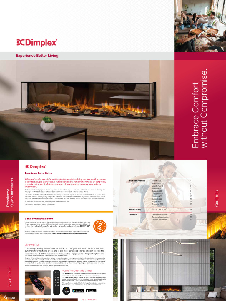 Glen Dimplex - UK L Dimplex Studio Fire Brochure - Issue 1 Feb 2024 | PDF | Stove | Light ...