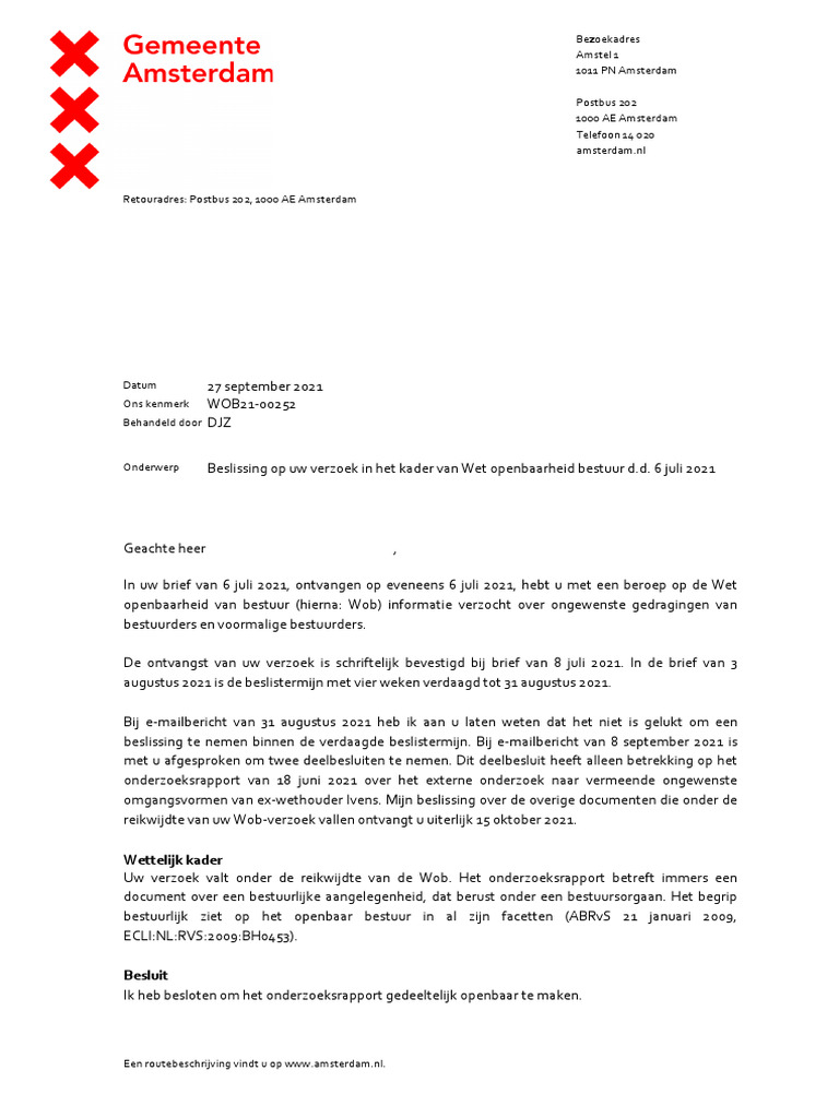 Wob-Besluit | PDF