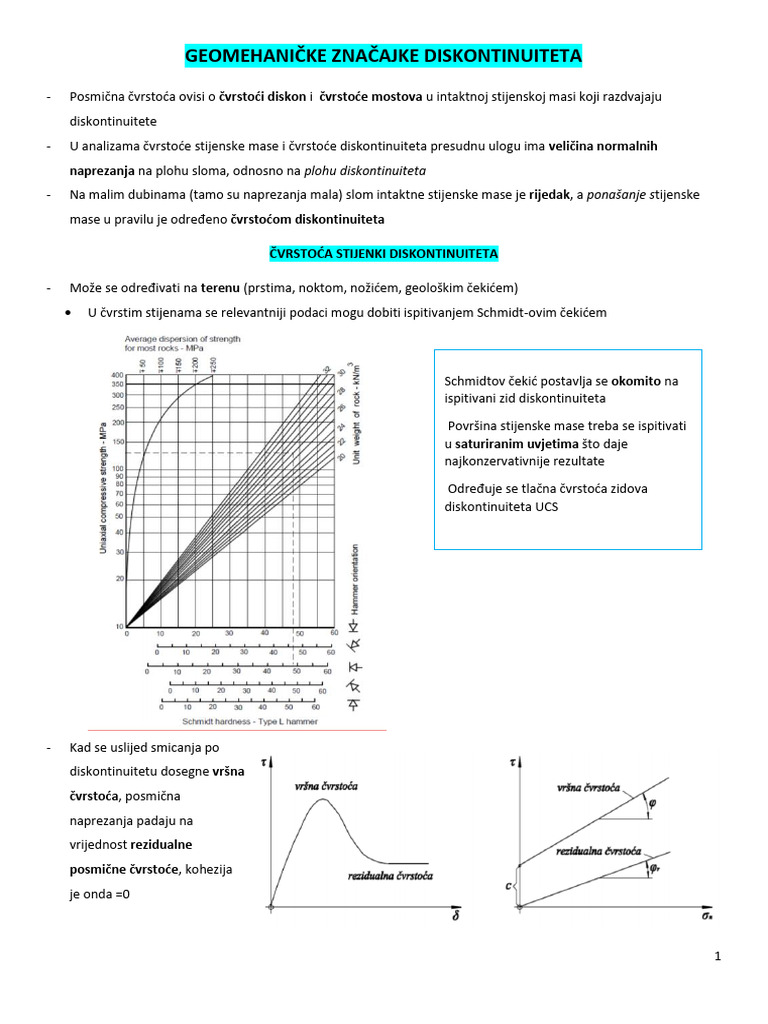 Skripta Inženjerska Mehanika Stijena | PDF