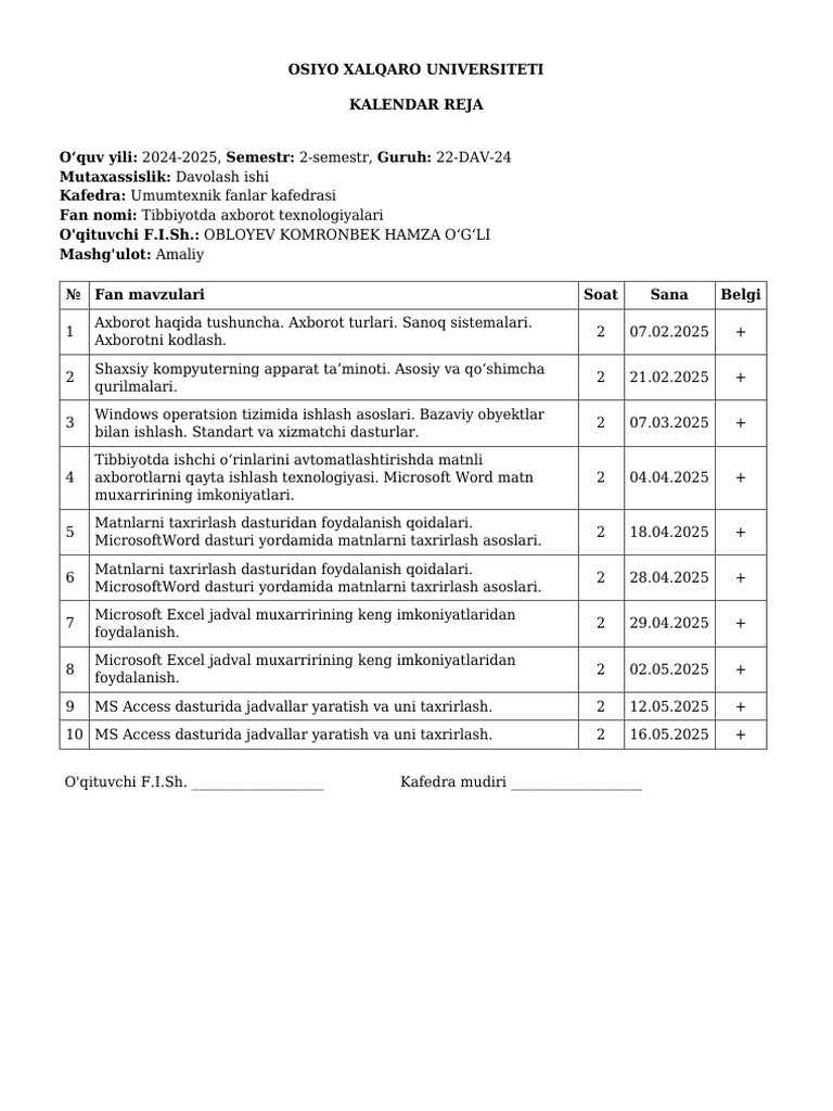 22-DAV-24 (AMALIY) | PDF
