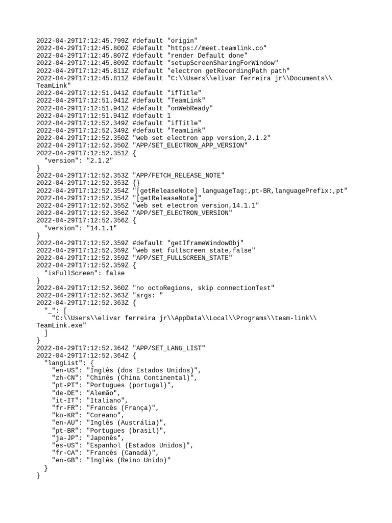 Teamlink Desktop Log#default4 | PDF | Internet Architecture | Internet Protocols