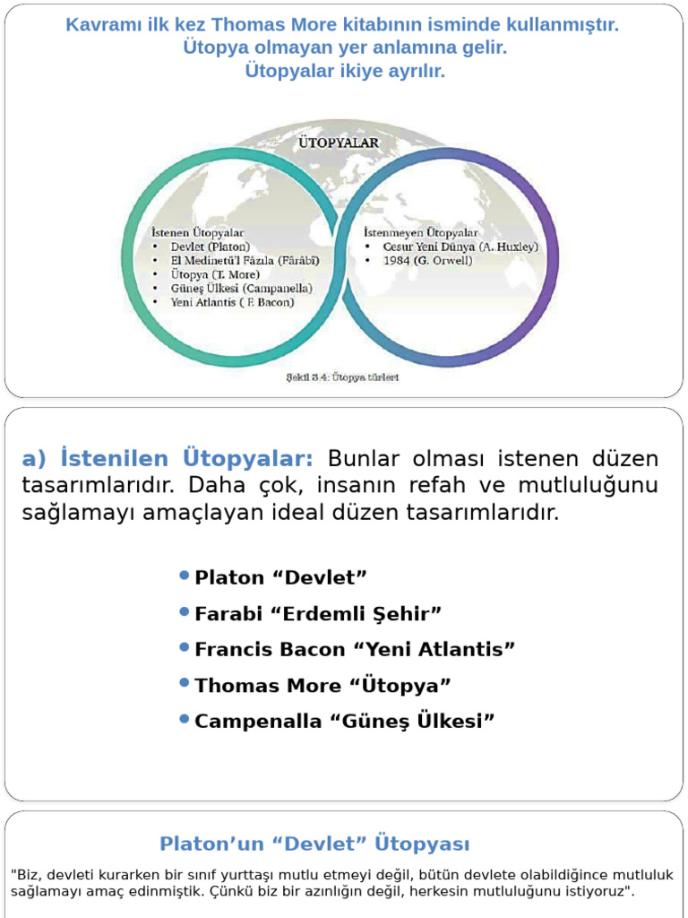 11 Felsefe Performans Ütopyalar - PPTX 1 Sürümü | PDF