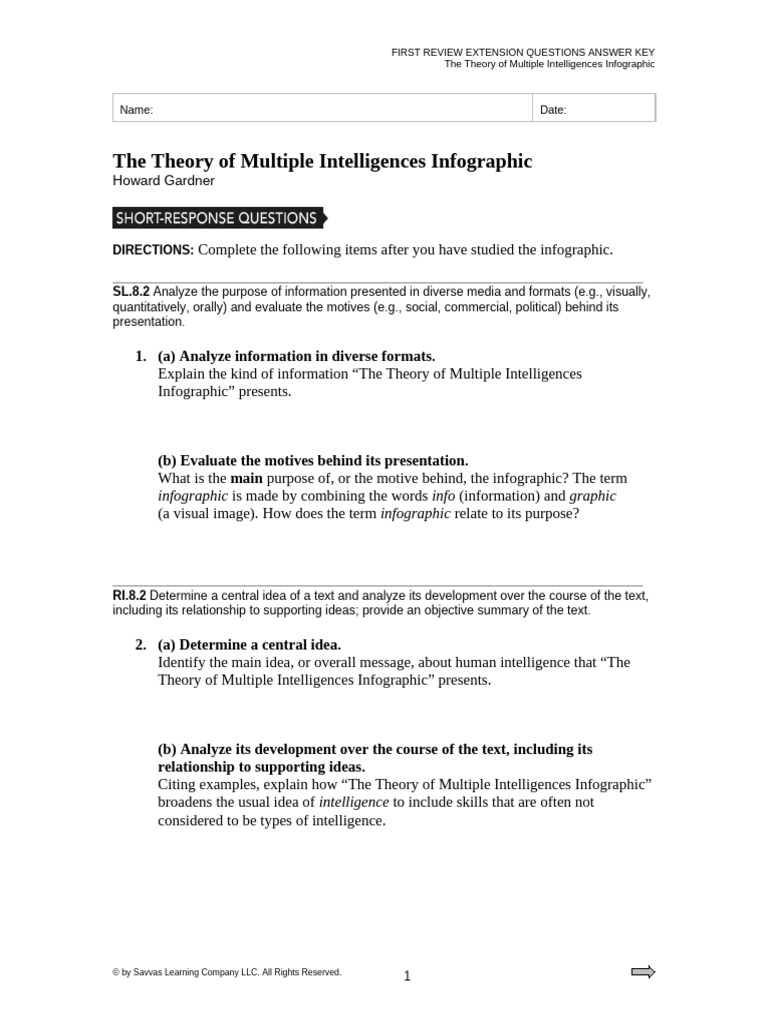 Multiple - Intelligences - Text Analysis | PDF | Infographics | Intelligence