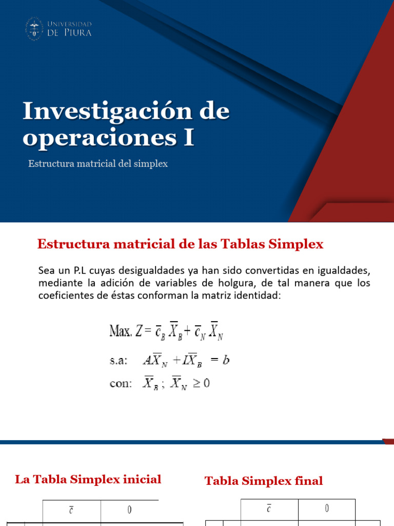 3 método simplex_c | PDF | Matriz (Matemáticas) | Álgebra lineal