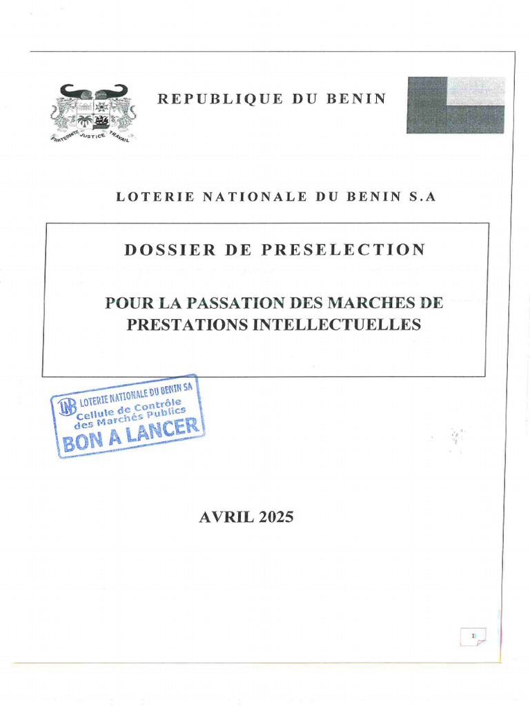 AMI MANUEL DES PROCEDURES DE LA LNB S.A | PDF