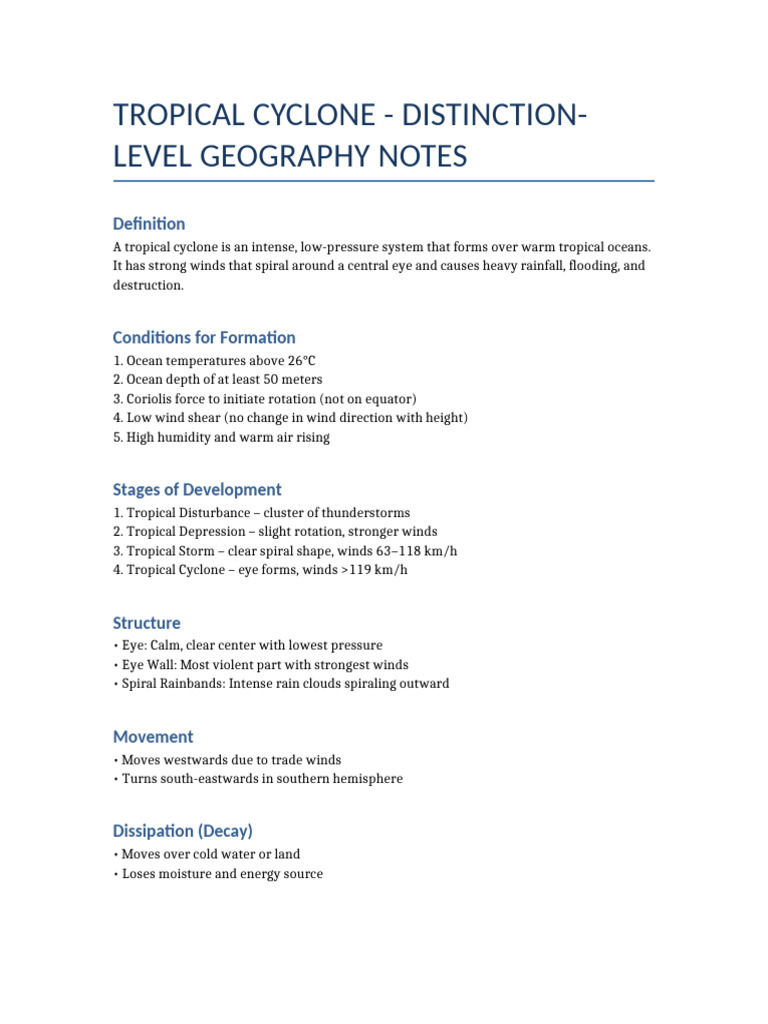 Tropical_Cyclone_Notes_Distinction_Level (1) | PDF