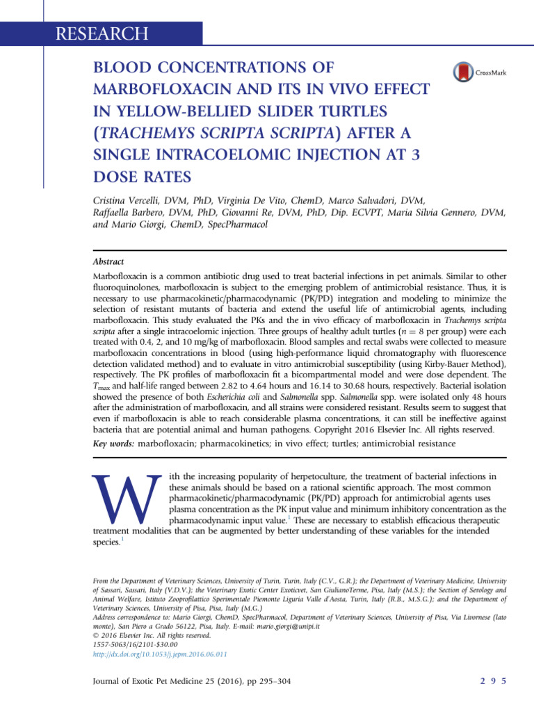 Research: Trachemys Scripta Scripta | PDF | High Performance Liquid ...