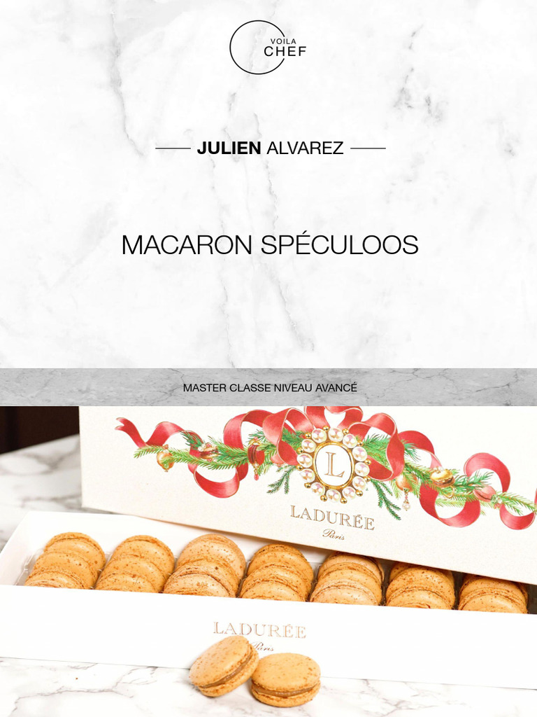 Recette de Macarons aux Spéculoos | PDF | Meringue | Biscuit