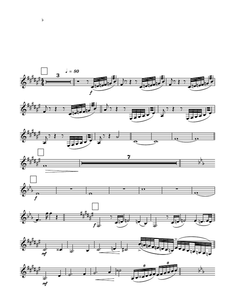 Partition Clarinet Bb - Queen Adaptation | PDF